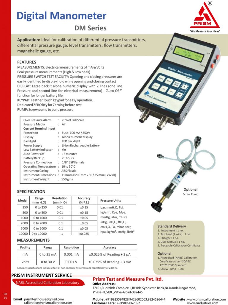 Calibrator - NABL calibration lab in Ahmedabad